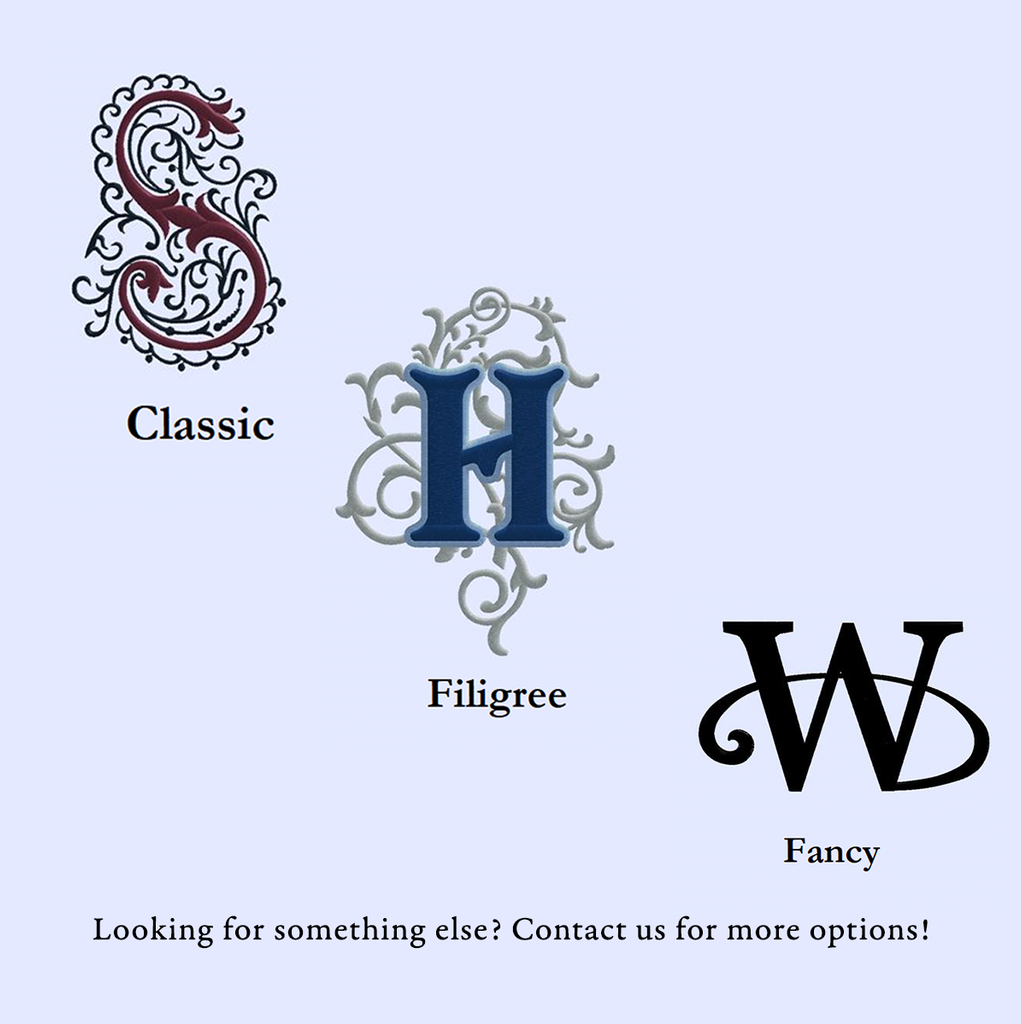 Fancy Single Letter Monogram – Saratoga Horseworks